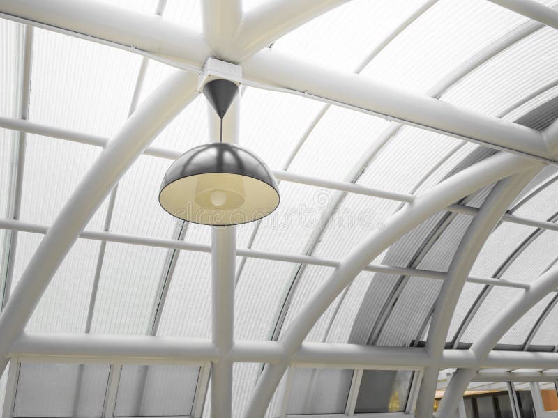 Hall Roof Steel Structure the Modern Design Stock Photo - Image of ...