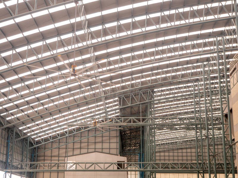 Hall Roof Steel Structure the Modern Design Stock Image - Image of ...
