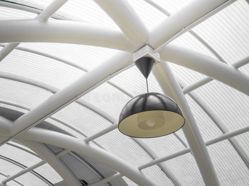 Hall Roof Steel Structure the Modern Design Stock Image - Image of ...
