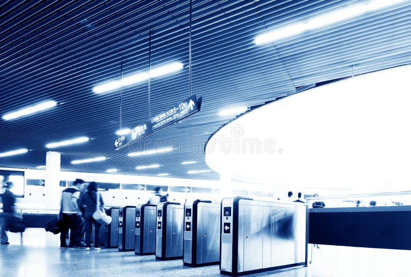 Hall Subway Station stock image. Image of arrive, traffic - 22058537
