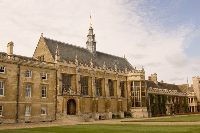 Trinity Hall College Cambridge University Stock Photo - Image of king ...