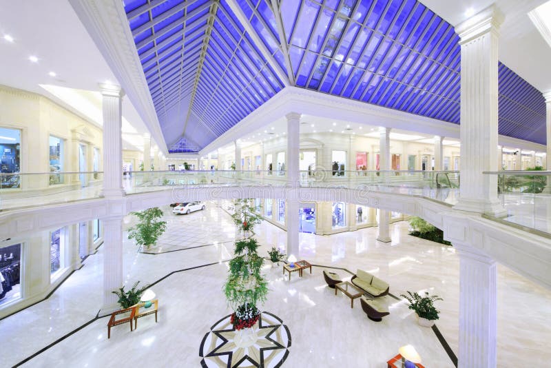 Hall of Two-story Crocus City Mall Editorial Stock Image - Image of ...