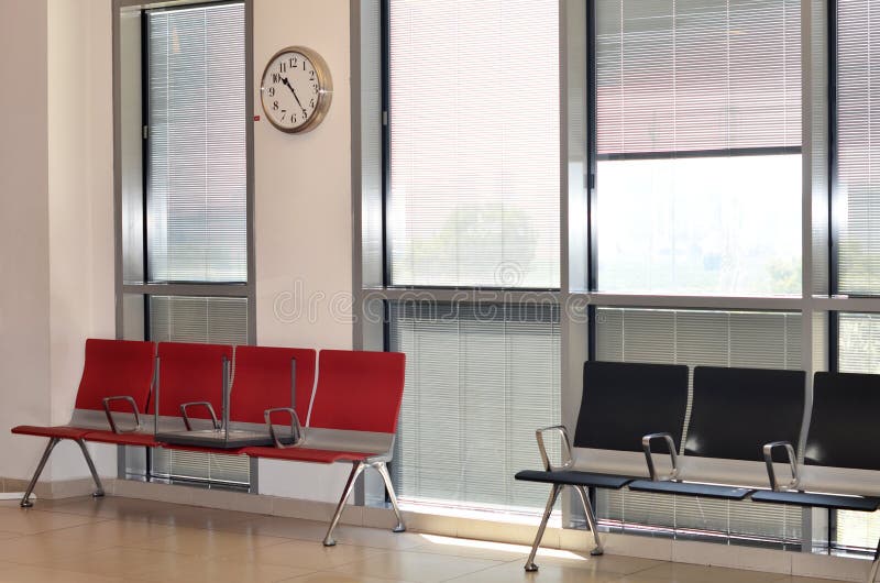 Hall in the Waiting Room at Hospital Stock Image - Image of office ...