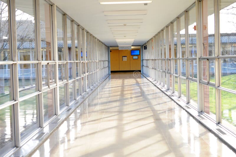 Hall way stock image. Image of reflection, perceptive - 28272121