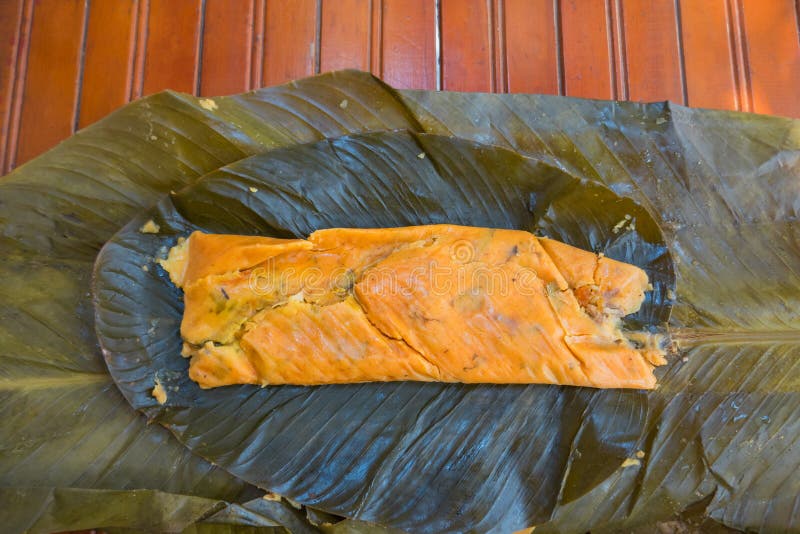 Hallaca Comida Venezolana Tradicional Vista Superior Foto de archivo ...