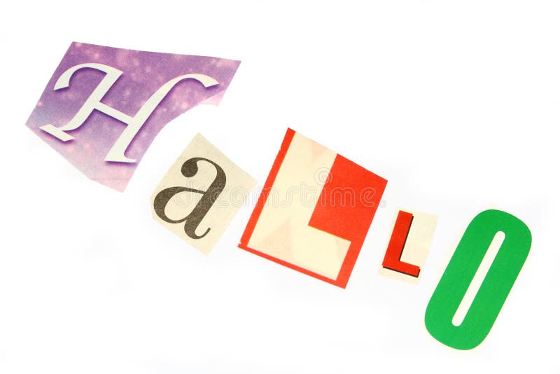 Hallo stock photo. Image of color, call, clippings, macro - 13457098