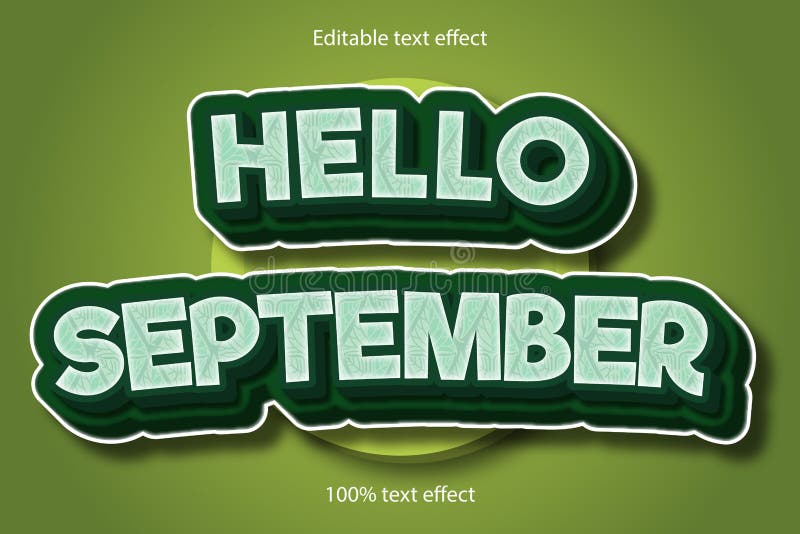 Hello September Green Stock Illustrations – 908 Hello September Green ...