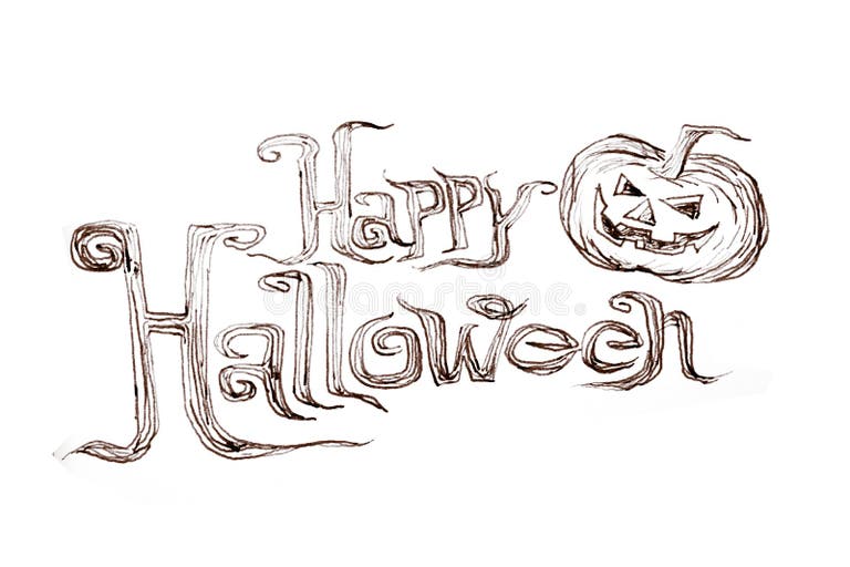 Halloween Paper Word Stock Illustrations – 679 Halloween Paper Word ...