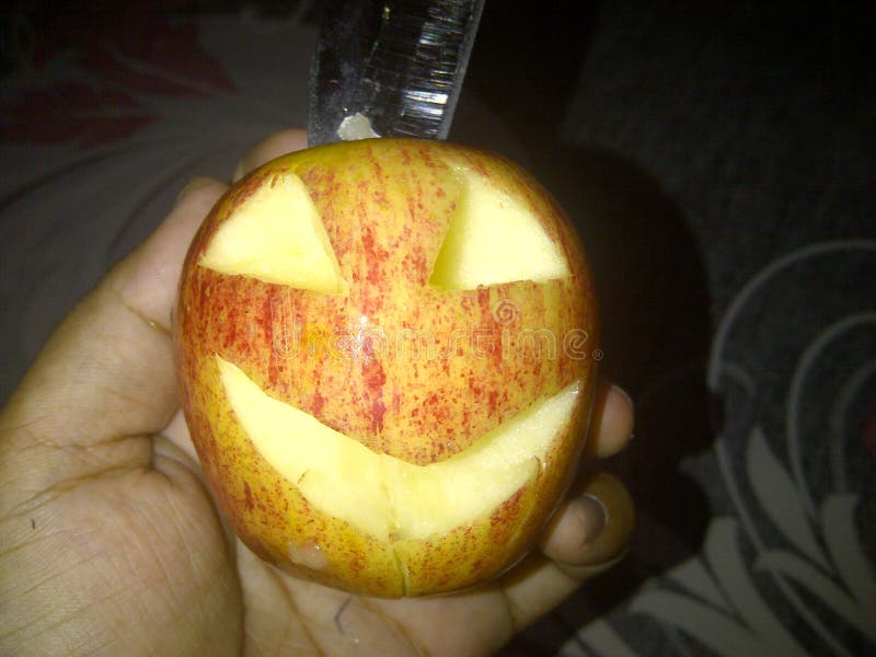 Halloween apple stock photo. Image of jock, halloween - 123034074