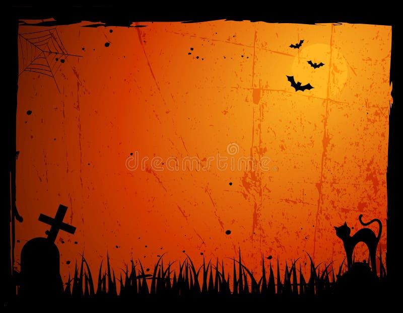 Halloween Header / Background Stock Illustration - Illustration of ...