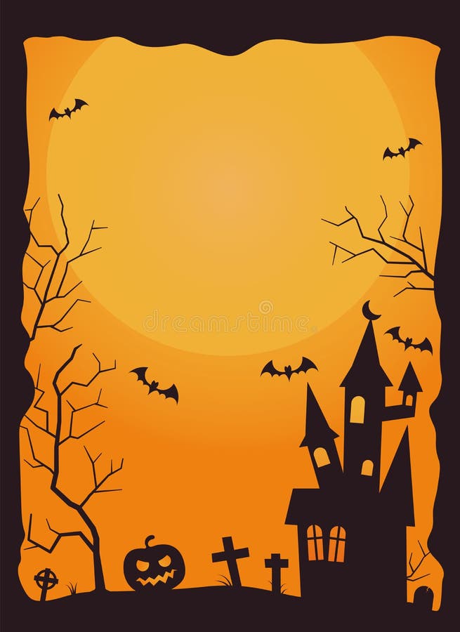Haunted House Border Stock Illustrations – 620 Haunted House Border ...