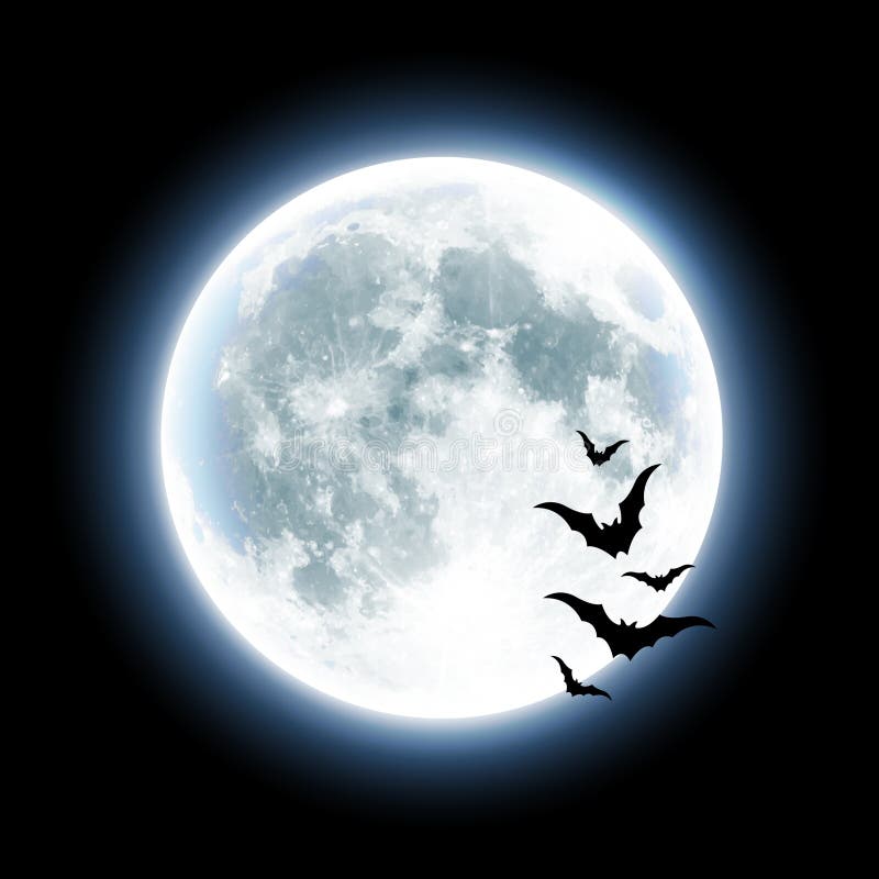 Bats Moon Detailed Stock Illustrations – 119 Bats Moon Detailed Stock ...