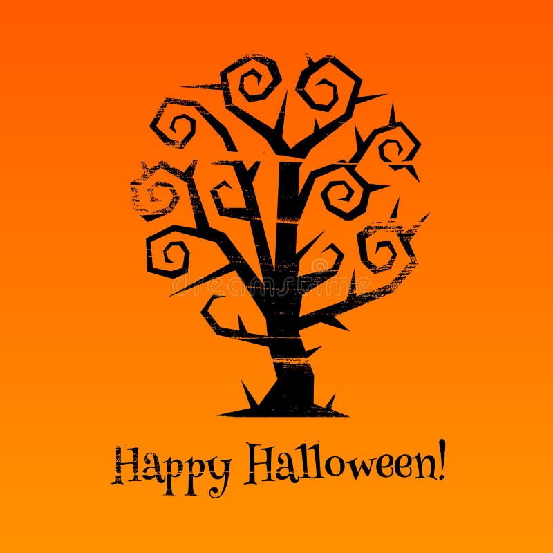 Spooky Tree Stencil Stock Illustrations – 63 Spooky Tree Stencil Stock ...
