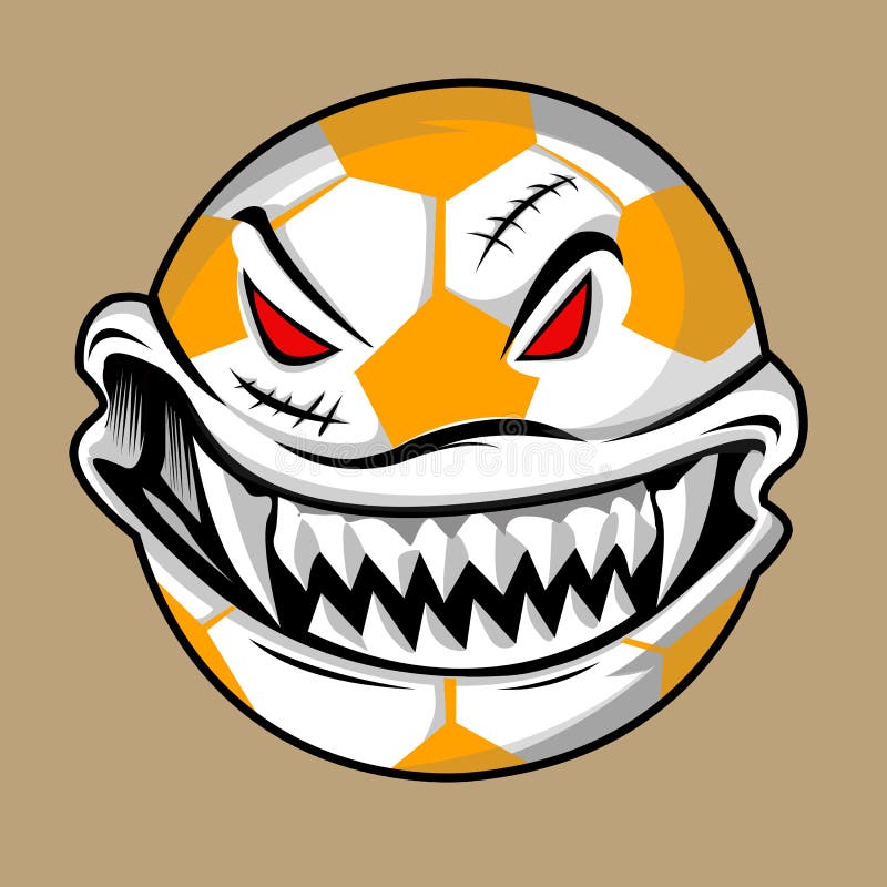 Halloween Ball monster stock illustration. Illustration of face - 96832095