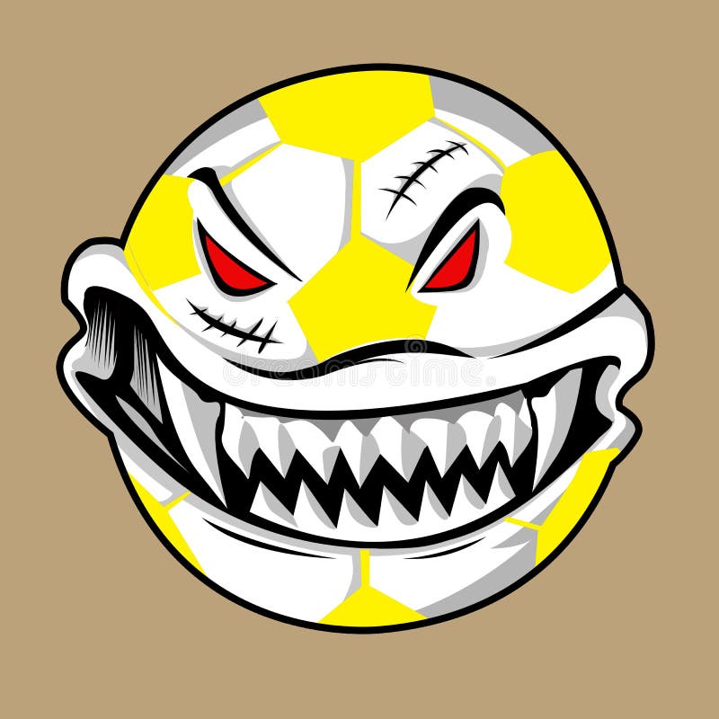 Halloween Ball monster stock illustration. Illustration of face - 96832095