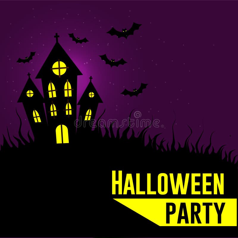 Halloween Banner Flyer Design Template Offer Party Horror Stock Vector ...