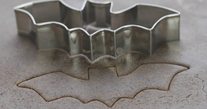 Halloween Bat Cookie Cutter Stock Photo - Image of food, cooking: 256845434