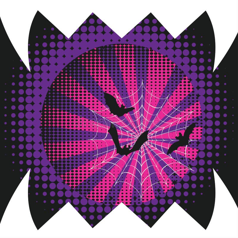 Halloween bat poster stock vector. Illustration of symbol - 126171377