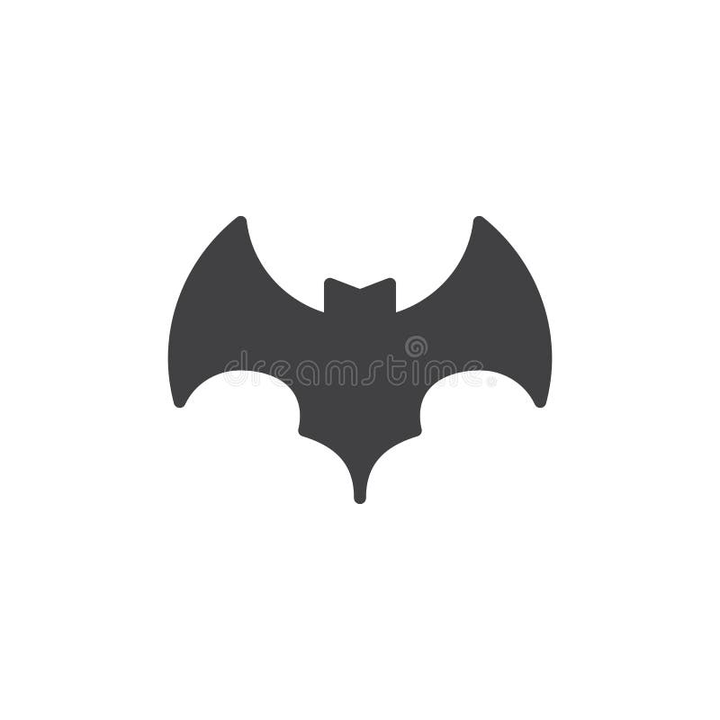 Halloween bat vector icon stock vector. Illustration of glyph - 127364212