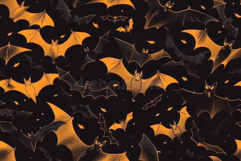Halloween Bats Design stock illustration. Illustration of theme - 342122516