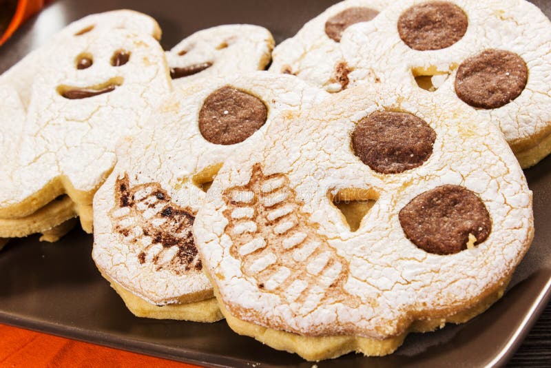 Halloween biscuits stock photo. Image of brown, face - 45245466