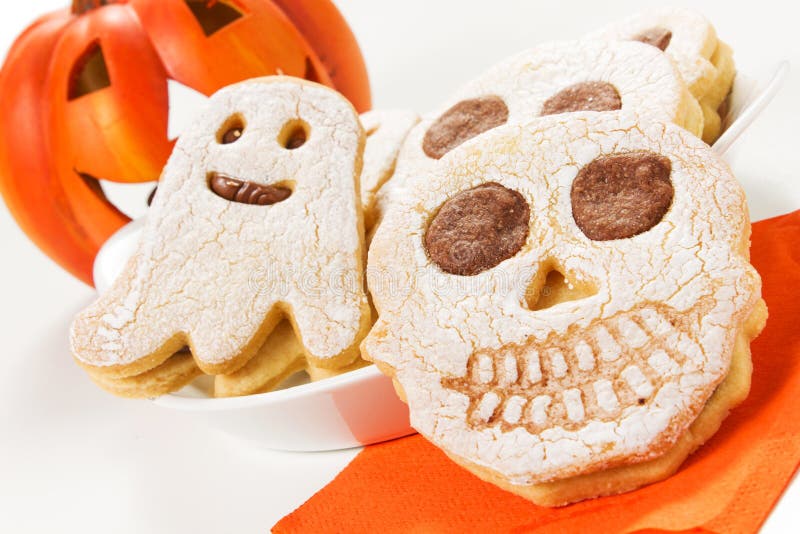 Halloween biscuits stock photo. Image of pumpkin, autumn - 45246068