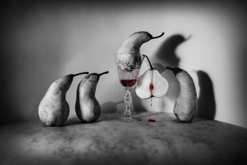 Halloween bloody pears stock image. Image of fine, healthy - 70524229