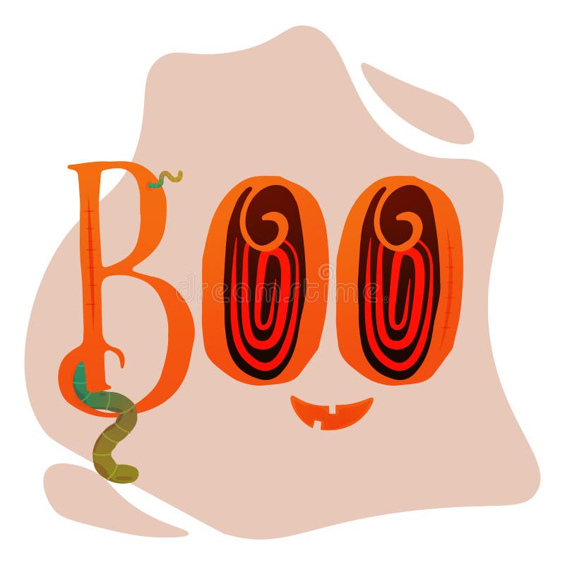 Halloween boo expression stock vector. Illustration of happy - 200228390