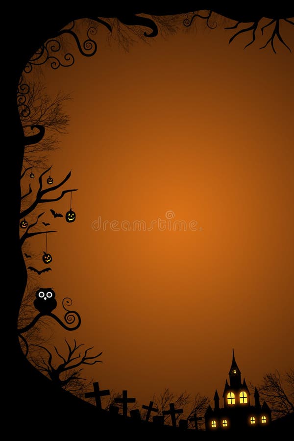 Halloween Landscape Border Ppt