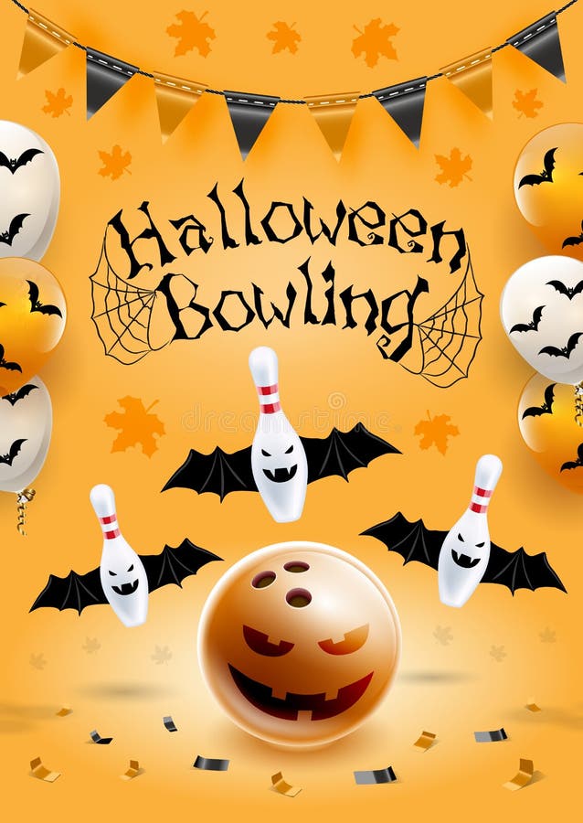 Halloween Bowling Clip Art Stock Illustrations – 8 Halloween Bowling ...