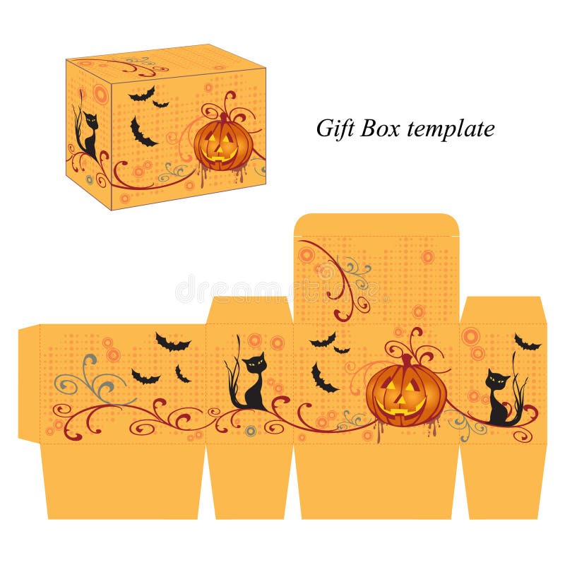 Pumpkin Template Printable Box Fun Halloween Treat Box