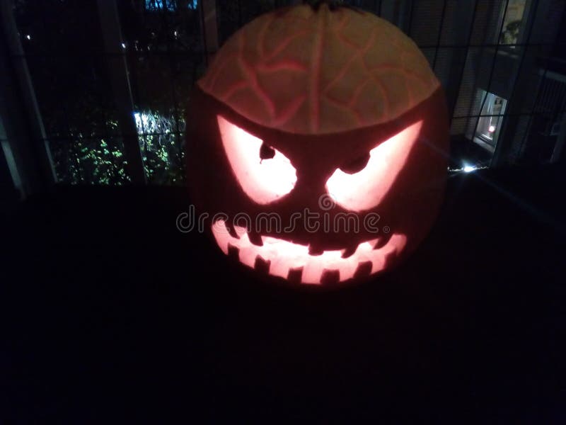Halloween Brain Eye Pumpkin Stock Image - Image of pumpk8n, brain ...