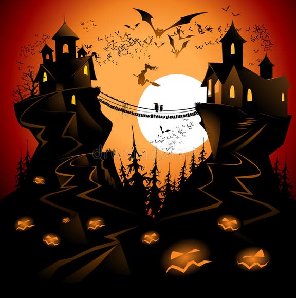 Bridge Spooky Stock Illustrations – 503 Bridge Spooky Stock ...