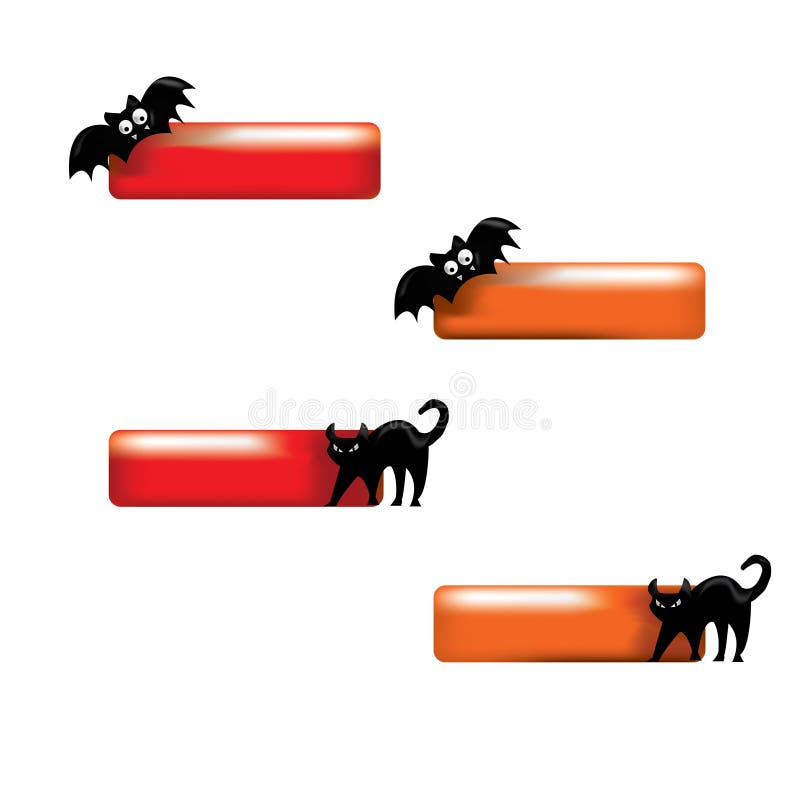 Halloween Button stock vector. Illustration of color - 14445552