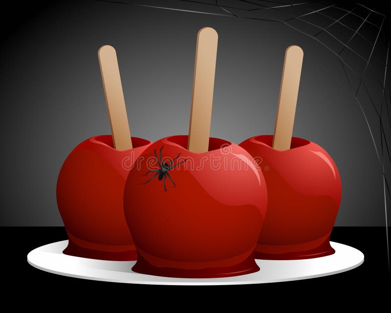 Halloween Candy Apples stock vector. Illustration of spooky - 26812147