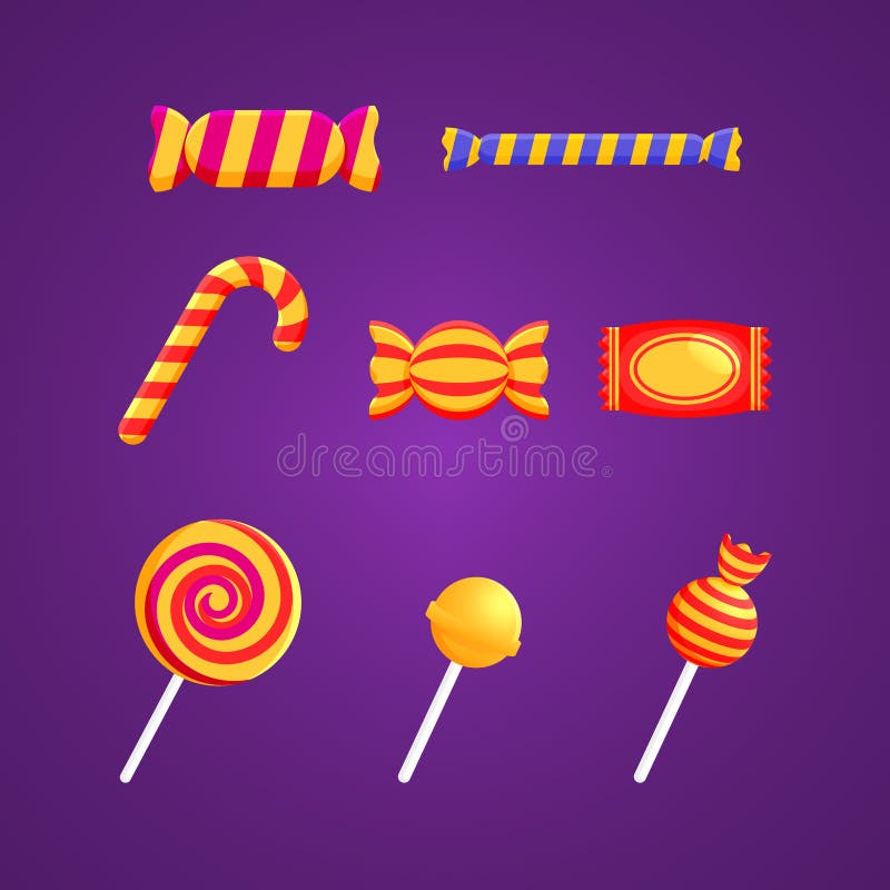 Halloween Candy Bundle Vector Design Stock Vector - Illustration of ...