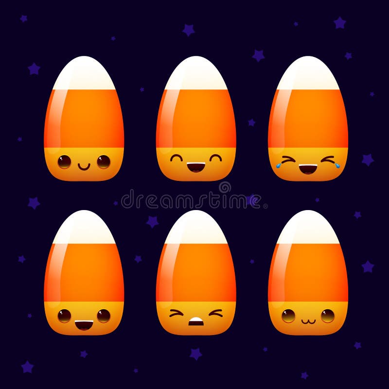 Halloween Candy Corn Smile Vector Stock Vector - Illustration of corn ...