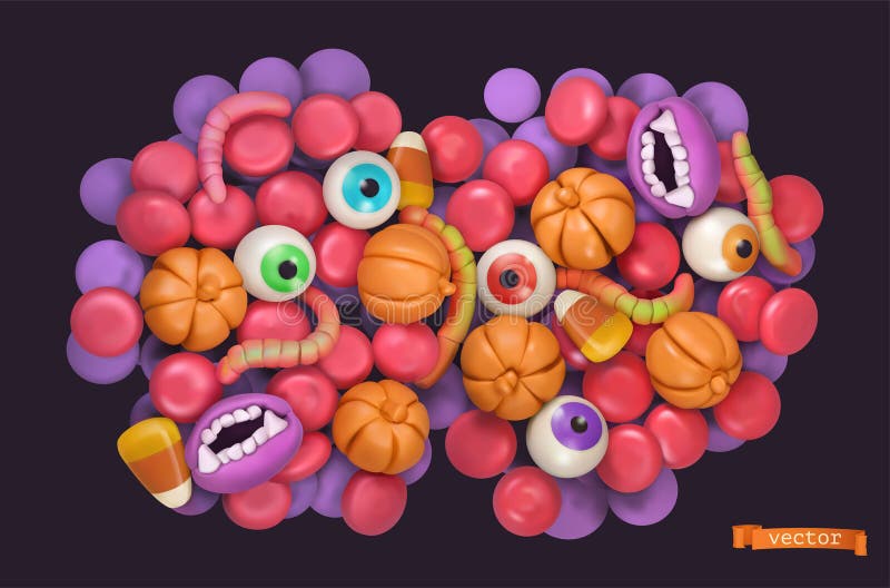 Pile Halloween Candy Stock Illustrations – 165 Pile Halloween Candy ...