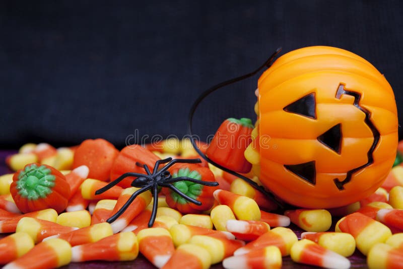 Spilled Candy Corn stock image. Image of white, autumn - 26986373