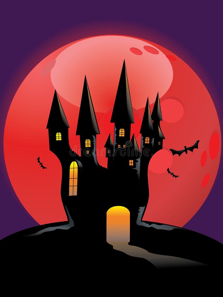Halloween Castle Silhouettes Stock Illustrations – 1,783 Halloween ...