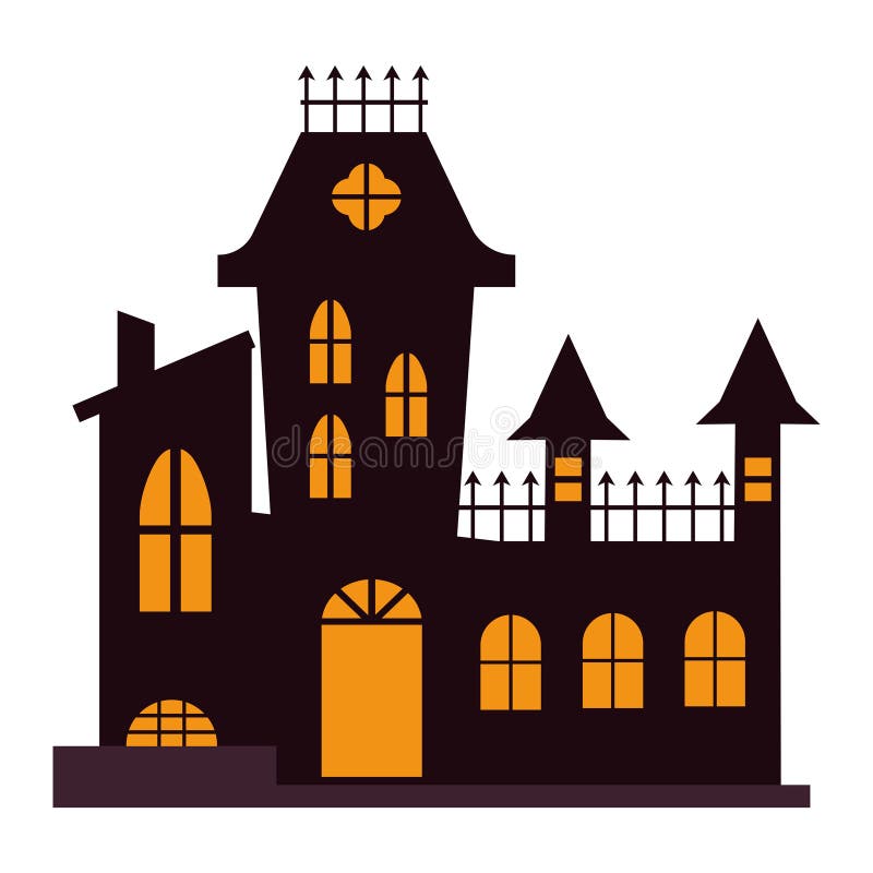 Halloween castle horror stock vector. Illustration of vector - 291457624