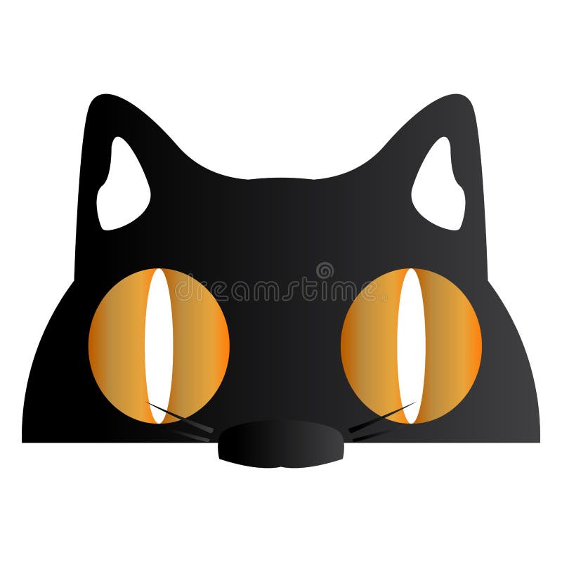 Halloween cat mask stock vector. Illustration of monster - 99379037