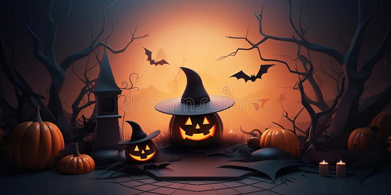 Halloween Celebration - Witchcraft Theme Poster Template with Blank ...