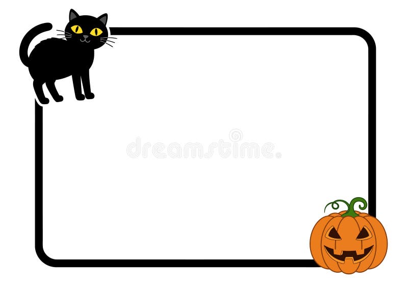 Halloween clipart frame stock illustration. Illustration of design ...