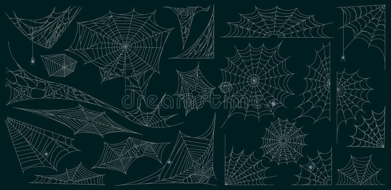 Halloween Cobweb. Spider Web Spooky Halloween Decoration, Scary Torn ...