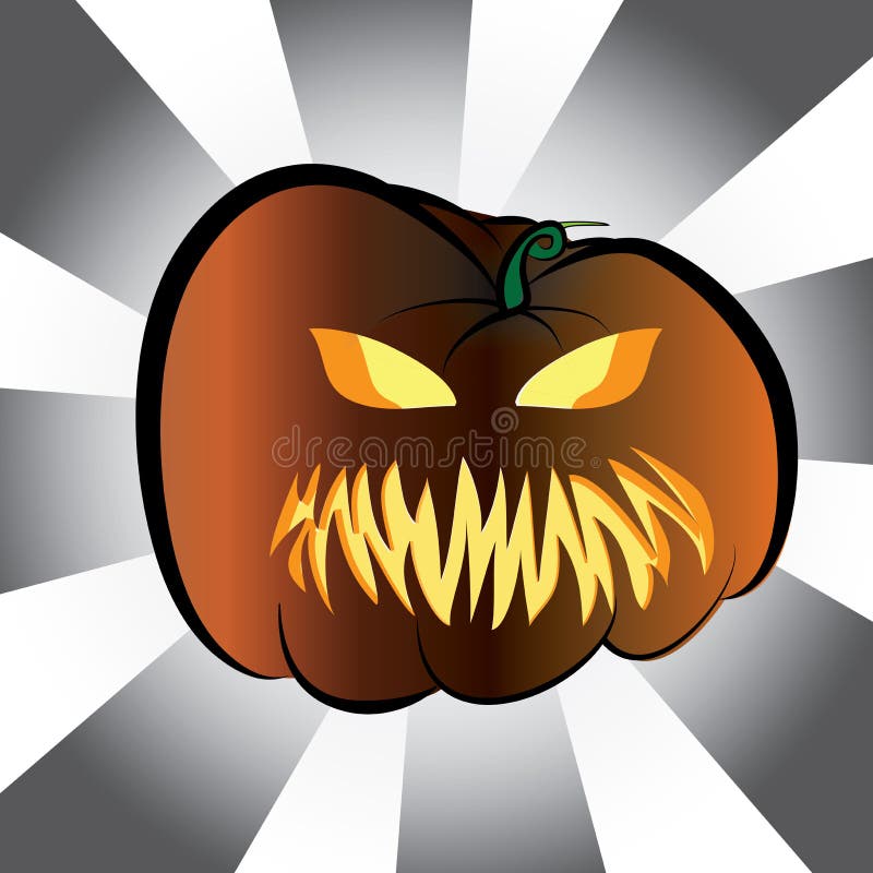 Halloween Collection - Angry Pumpkin Stock Vector - Illustration of ...