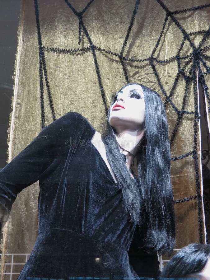 Halloween Costume on Display in a Store Window Editorial Image - Image ...