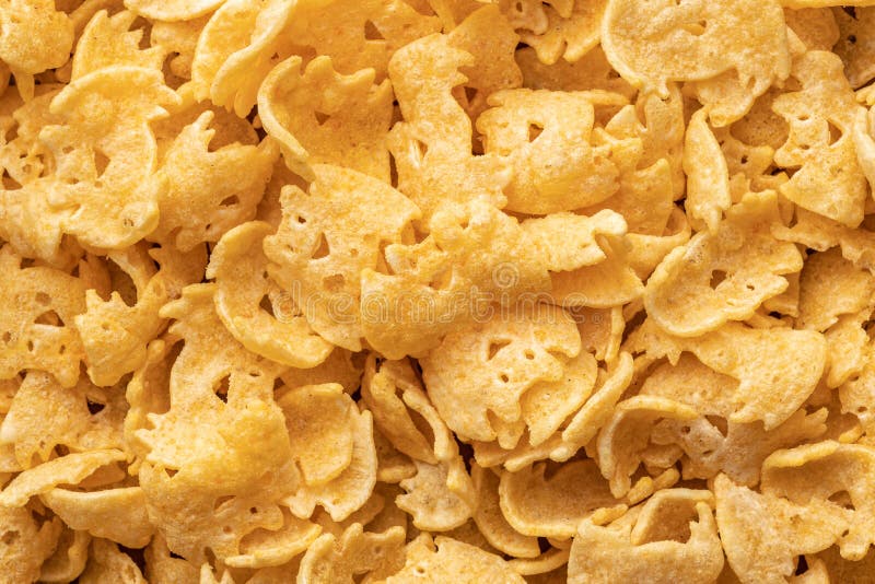 Halloween Crispy Bat Shaped Chips. Top View Stock Image - Image of ...
