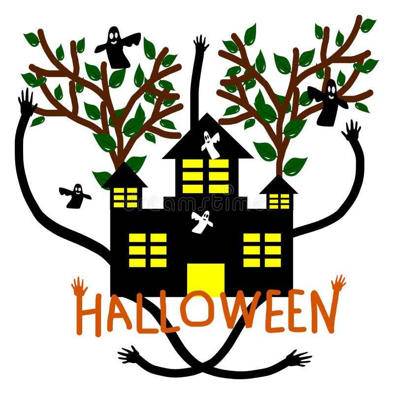 Halloween day vector stock illustration. Illustration of happy - 79347706