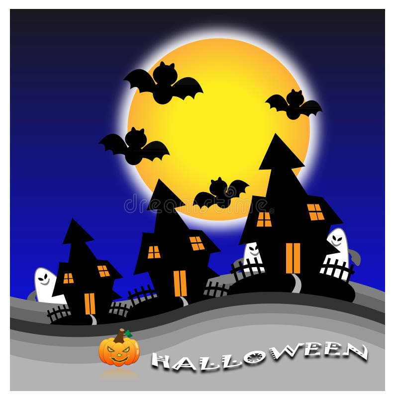 Halloween day vector stock vector. Illustration of dark - 58550447